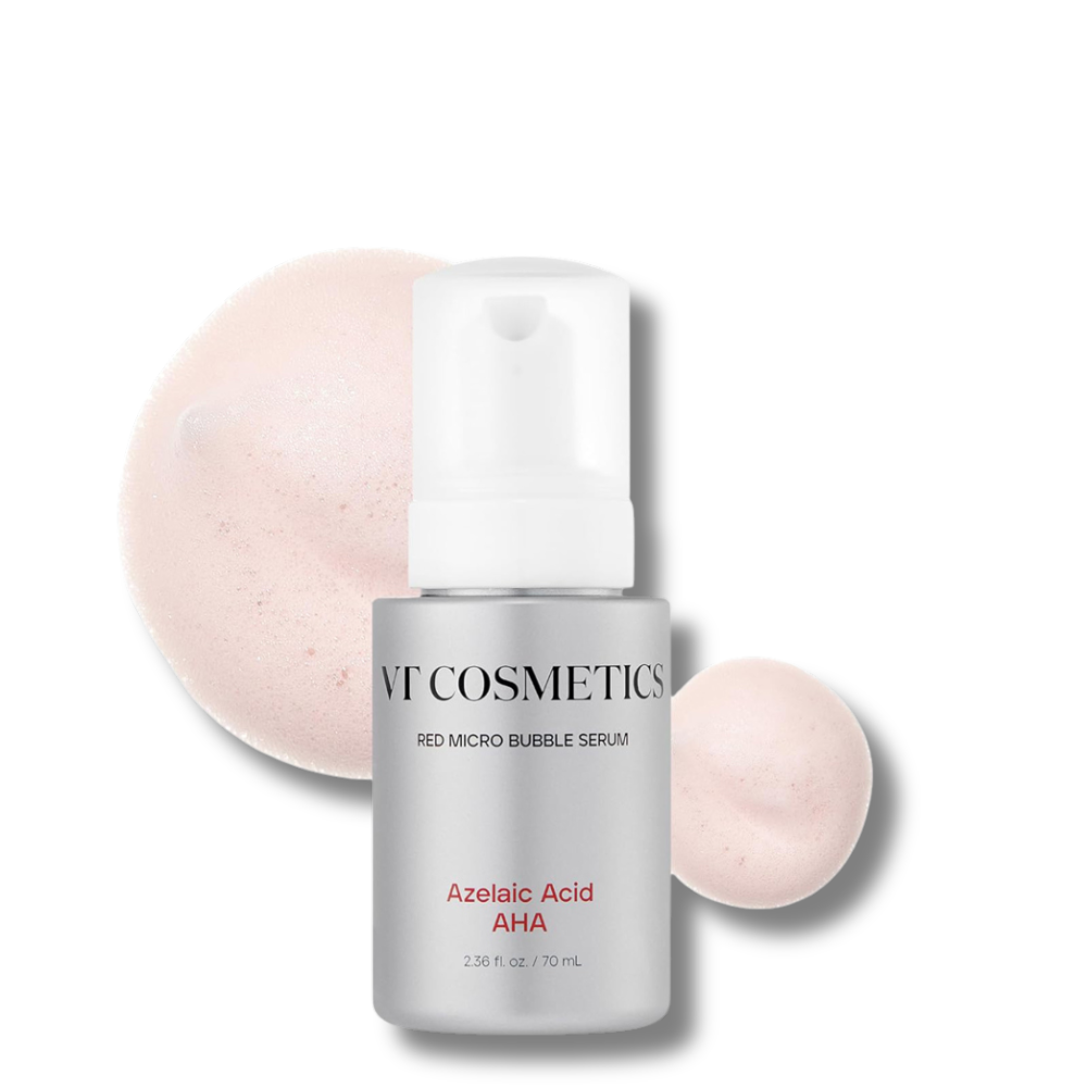 VT Cosmetics - AZ AHA Red Micro Bubble Serum - serumas – bareskin.lt
